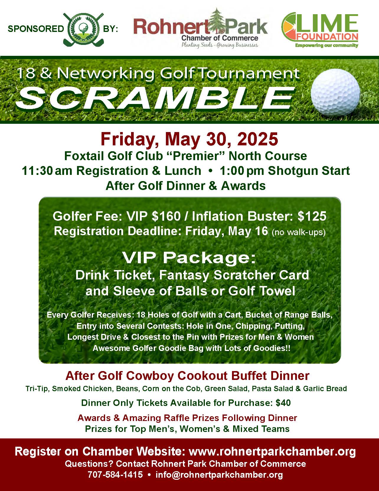 18 & Networking Golf Tournament - The Lime Foundation